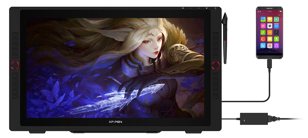 Artist 24 Pro 2560 x 1440 QHD 24 inch Best Budget Drawing Tablet ...