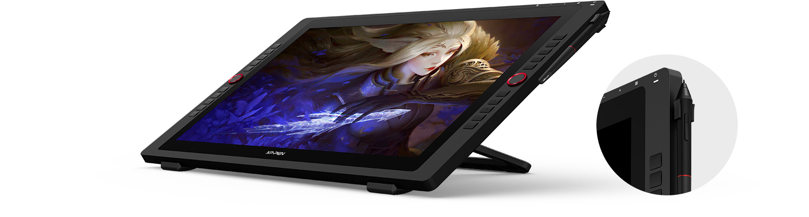 Artist 24 Pro 2560 x 1440 QHD 24 inch Best Budget Drawing Tablet ...