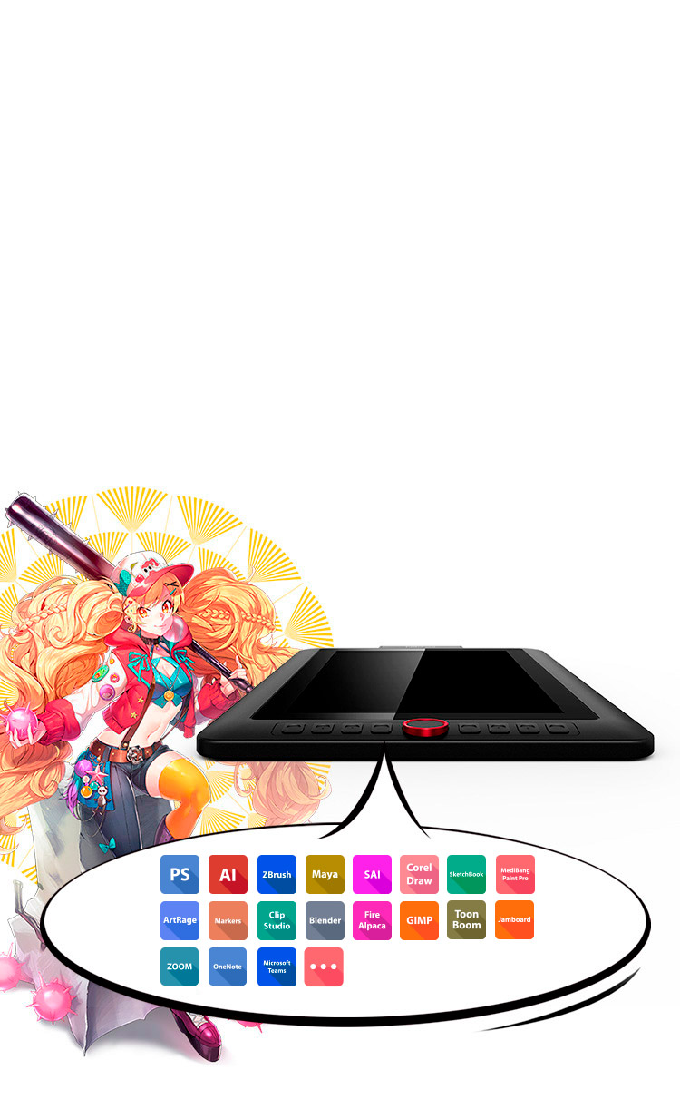 Artist 13.3 pro Portable drawing tablet pen display | XP-Pen Europe ...